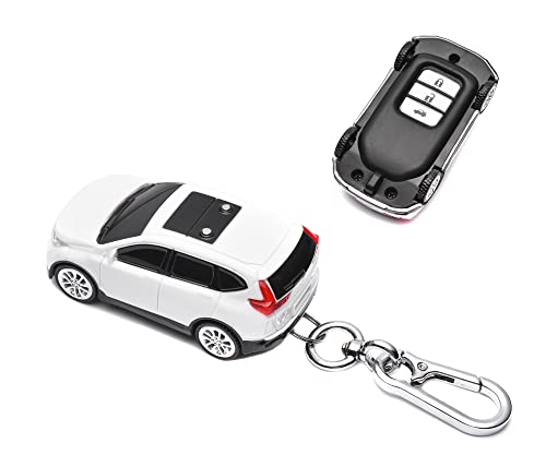 Honda Key Fob Cover - Case Compatible with Accord, Civic, CRV, Pilot, Odyssey, Passport - Smart Remote Key - Light White