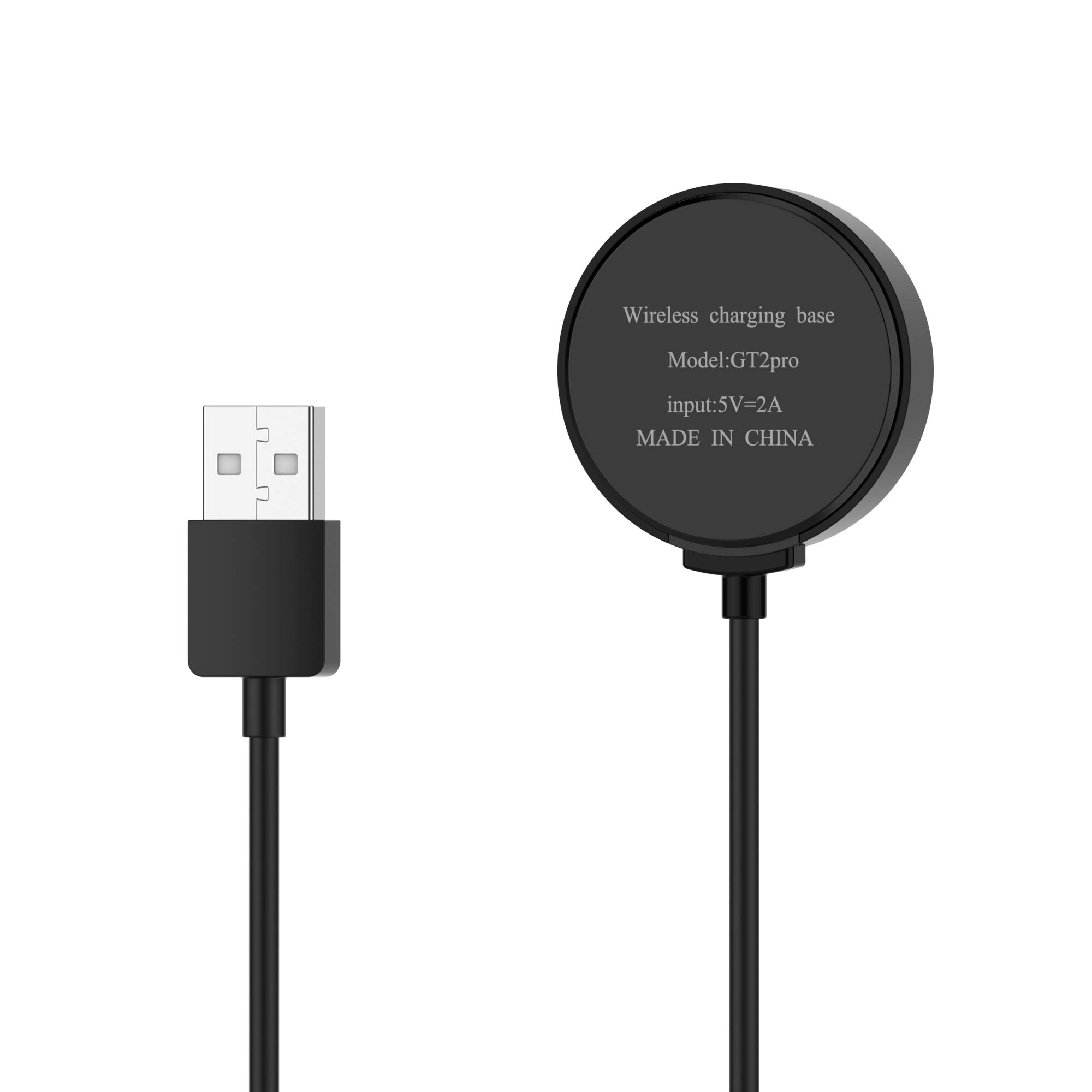 FitTurn Compatible with Huawei Watch Ultimate/GT3/GT Runner/watch3 Pro New/GT2 PRO/GT3 Pro/Watch D Charger Charging Cable -2 Pack 3.3FT Replacement Charging Cradle Adapter Dock for GT3 Smartwatch