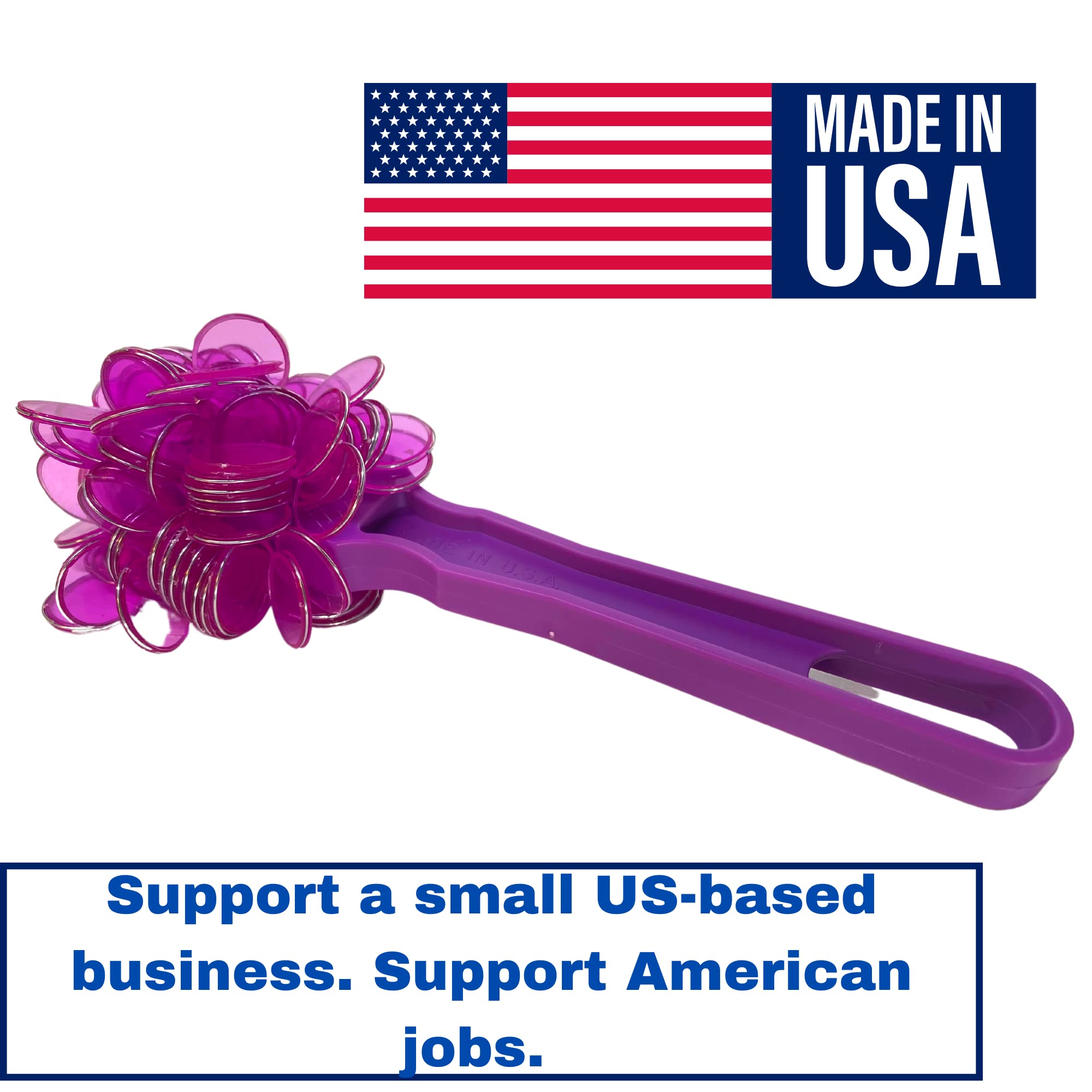 MR CHIPS Made in USA Magnetic Wand with 100 Bingo Plus Extra Purple
