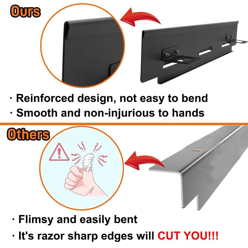 AOKEMAi Wind Guard for Blackstone 28 Inch Griddle, Blackstone Griddle Accessories, Blackstone Griddle Cover, Set of 4 Wind Guard Waterproof Grill Accessories, Black (Fit for 28β Griddle)