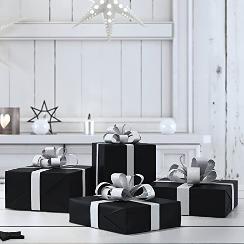 AORZIT Black Tissue Paper 80 Sheets Black Wrapping Tissue Paper Bulk 14x20 Inch Black Tissue Paper for Gift Bag Wrapping DIY Crafts Shredded Filler Birthday Graduation Halloween Party Decor (Black)