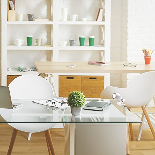 Newhouse Lighting NHCLP-JO-WH Joe LED Clip On Lamp & Reading Spotlight Perfect for The Office, Study & Bedroom, White