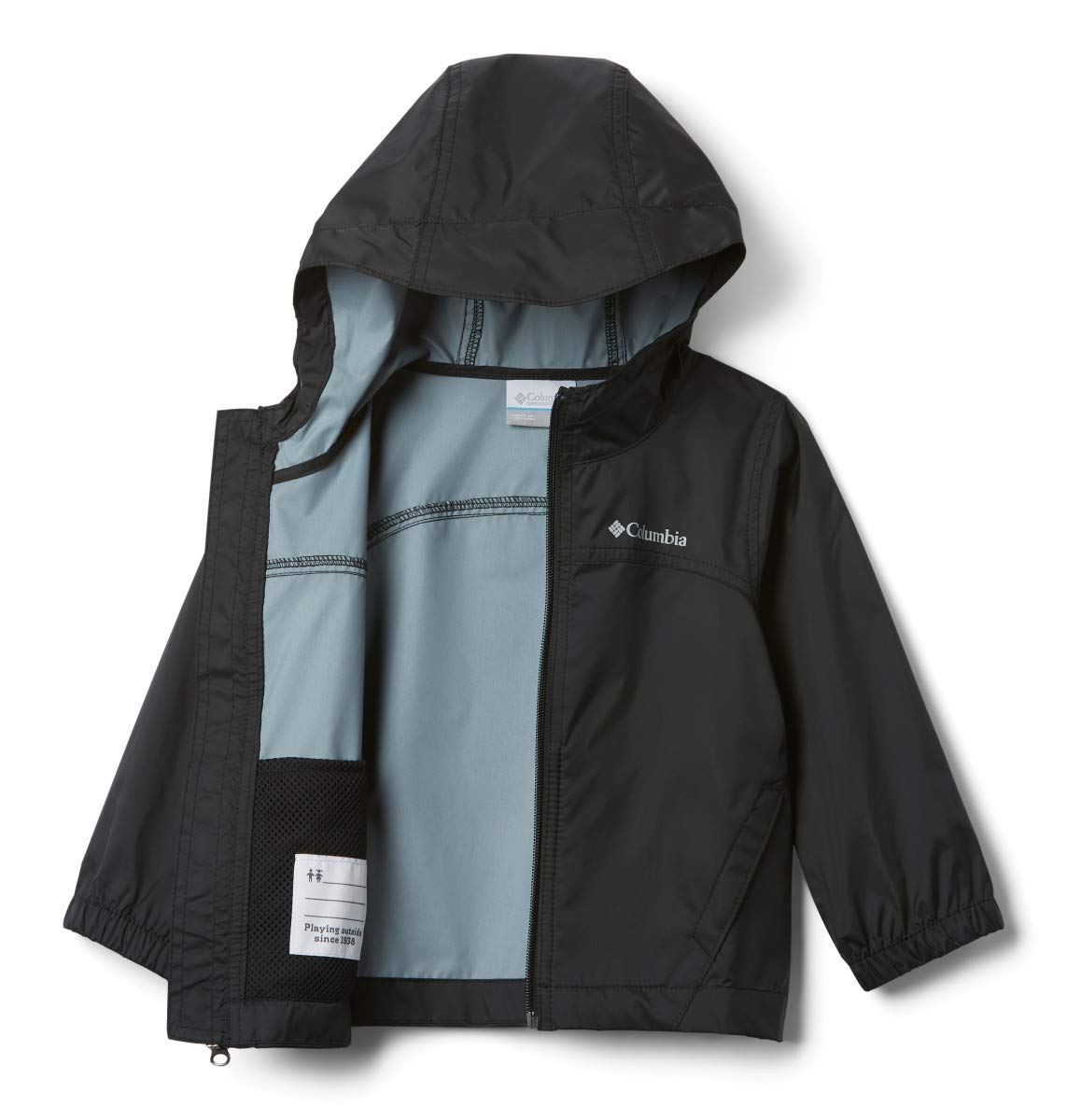 Columbia Youth Boys Glennaker Rain Jacket, Bright Indigo/Collegiate Navy, Large