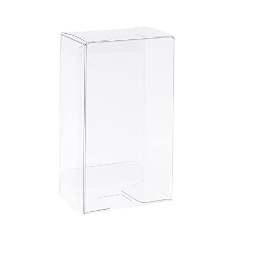 Cakesicle Treat Boxes, Clear Dessert Gift Box for Cake Pop Favors (3.7 x 2.2 In, 50 Pack)