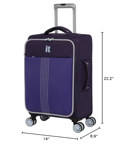 it luggage Filament 22" Softside Carry-On 8 Wheel Expandable Spinner, Purple/Lilac