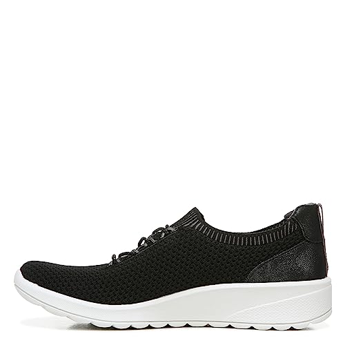 BZees Womens Gold Rush Slip-On Black Knit 6.5 M