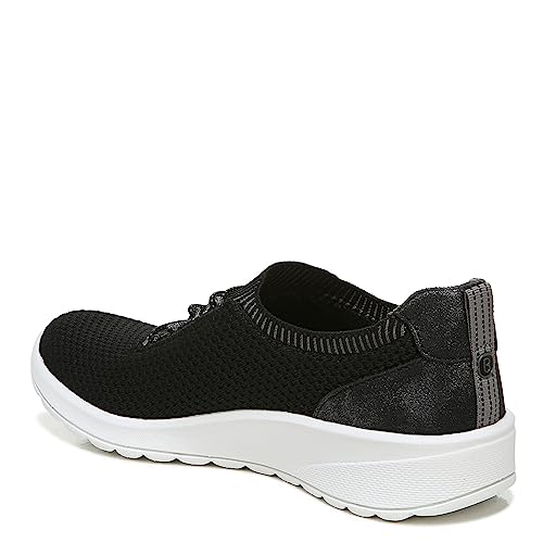 BZees Womens Gold Rush Slip-On Black Knit 6.5 M
