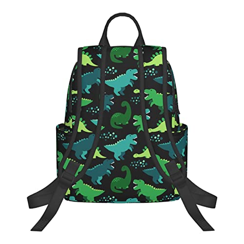 NFGSE Lightweight Mini Backpack, Childish Dinosaur Elegant Durable Travelling Computer Bag Casual Daypacks College Shoulder Bag for Men Women, Fits Up to 12/14 Inch Laptop
