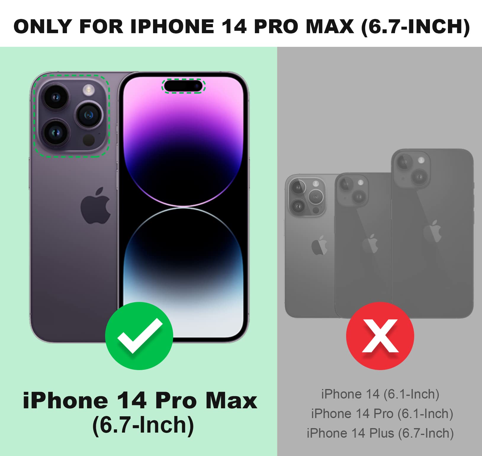 Silverback for iPhone 14 Pro Max Case, Moving Liquid Holographic Sparkle Glitter Case with Kickstand, Girls Women Bling Diamond Ring Protective Case for Apple iPhone 14 Pro Max 6.7''- Purple