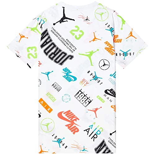 Jordan Boy's Levels All Over Print (Big Kids) White XL (20 Big Kid)