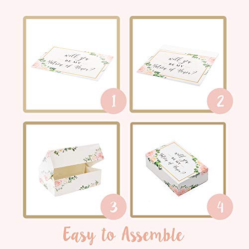 Matron of Honor Proposal Box | 1 pack | Matron of Honor Box | Matron of Honor Proposal Gift | Floral Design