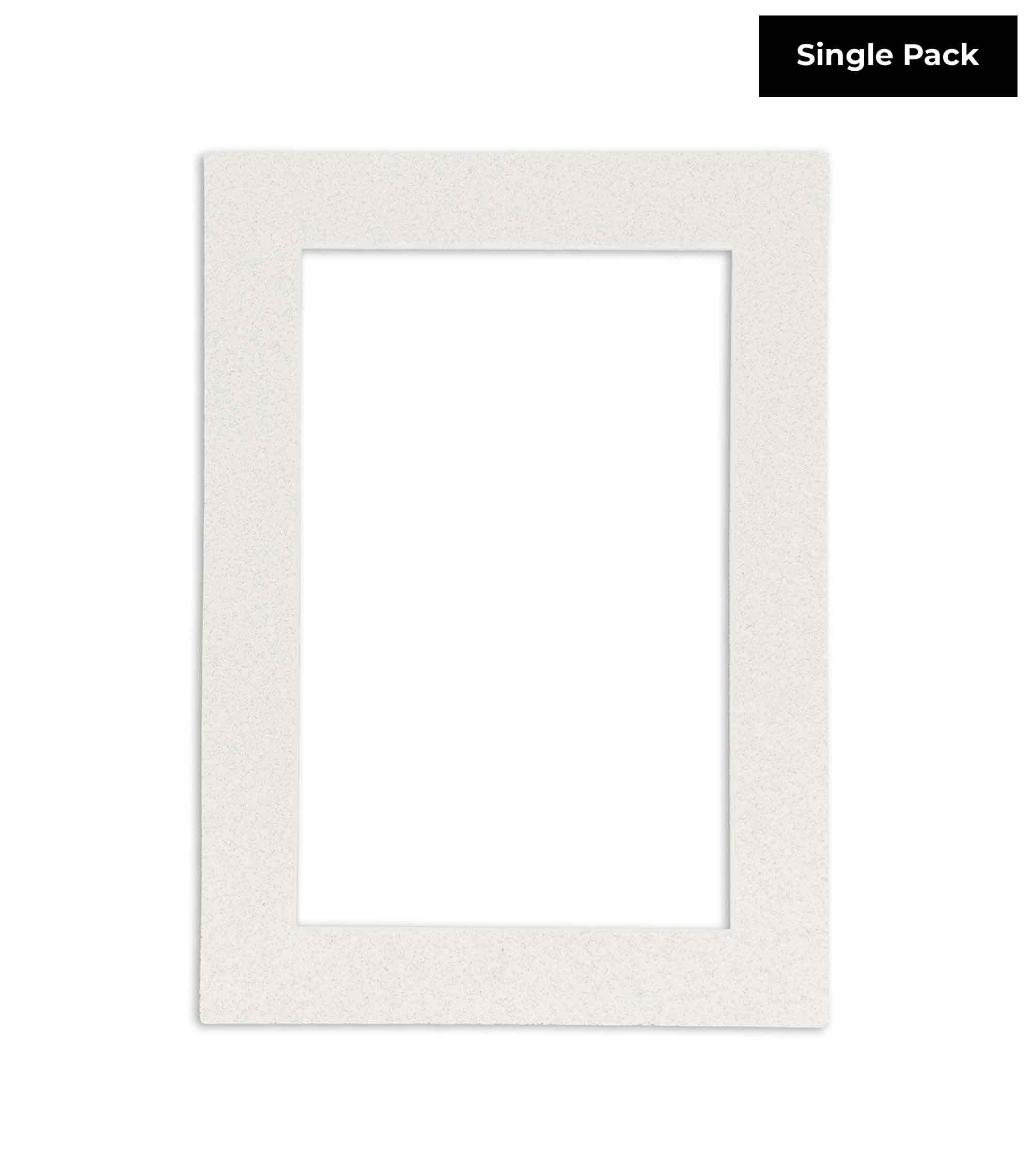 16x20 Mat Bevel Cut for 11x14 Photos - Acid Free Oyster Shell White Precut Matboard - for Pictures, Photos, Framing - 4-ply Thickness