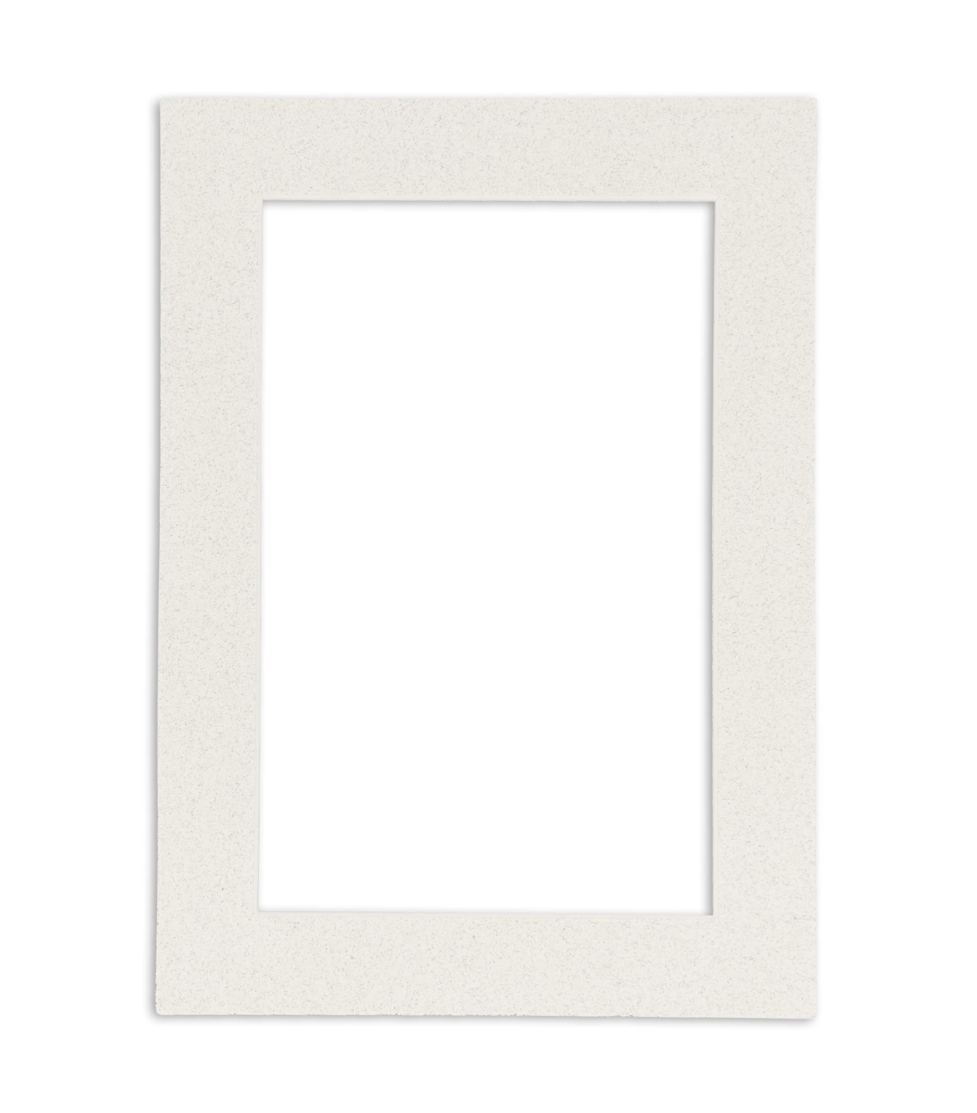 16x20 Mat Bevel Cut for 11x14 Photos - Acid Free Oyster Shell White Precut Matboard - for Pictures, Photos, Framing - 4-ply Thickness