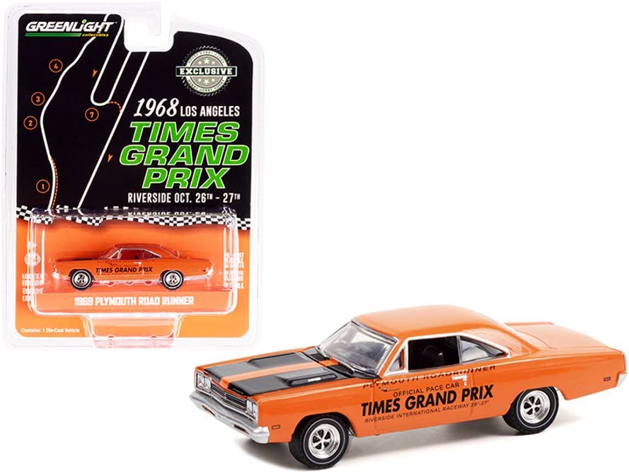 ModelToyCars 1969 Plymouth Road Runner, Orange - Greenlight 30273/48 - 1/64 Scale Diecast Model Toy Car