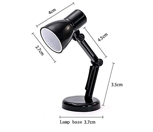 Yiwu Ruizhen Mini Book lamp,Mini Desk Light,Bedroom Small Night lamp, Warm Light,Eye Protection Battery-Operated (3 pcs LR41),Compact Portable lamp,Eye-Caring(White)