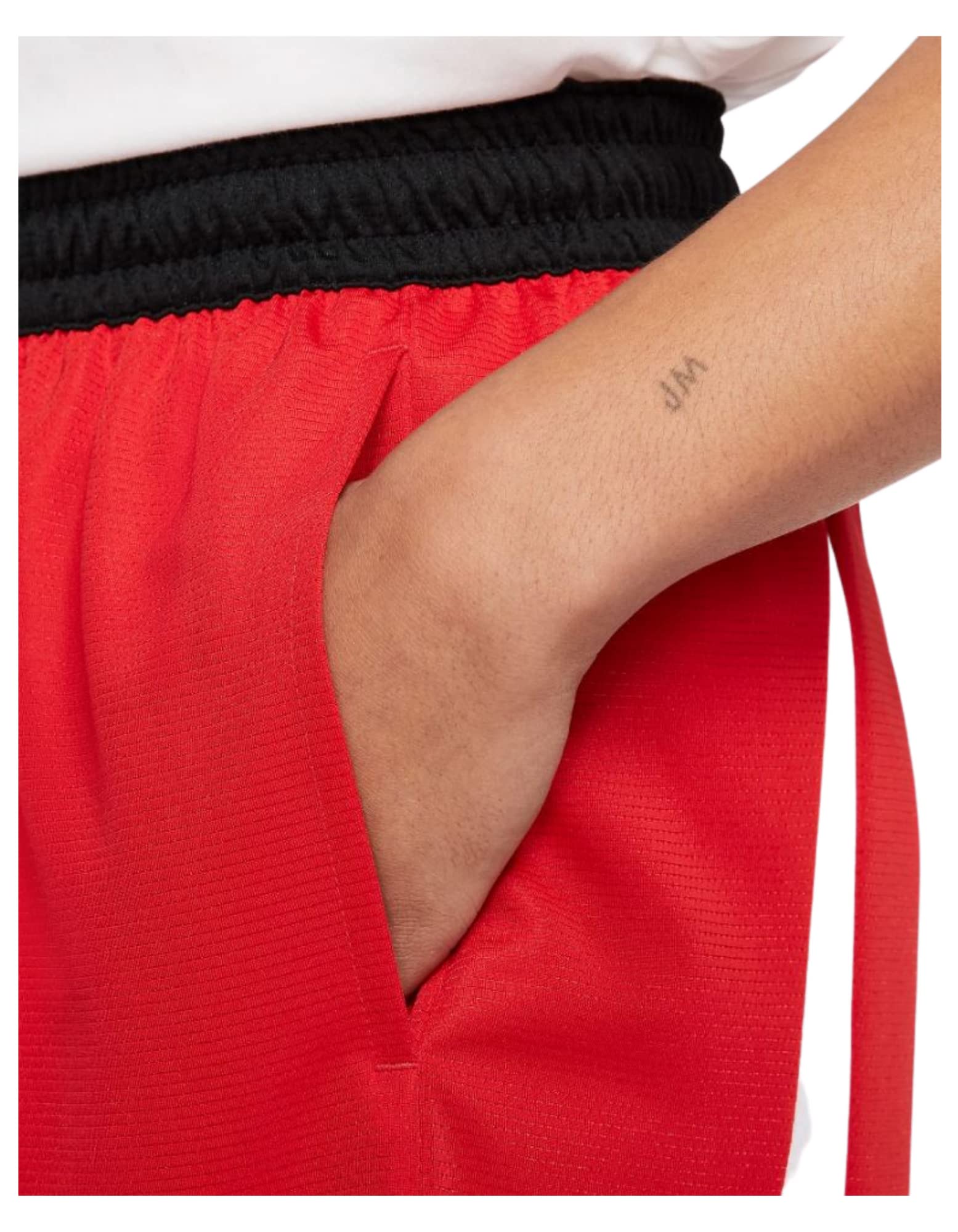 Nike Men's HBR Loose Fit Basketball Shorts (Red, Large)