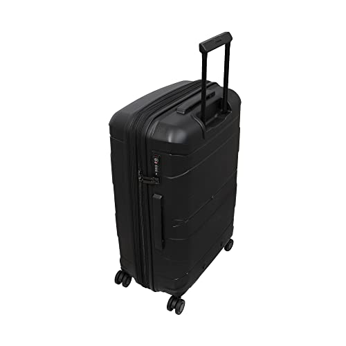 it luggage Momentous 25" Hardside Checked 8 Wheel Expandable Spinner, Black