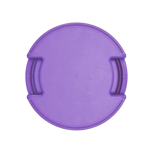 SPARTA Bronco Waste Container Trash Container, Round Trash Bin for Disposal, 10 Gallons, Purple