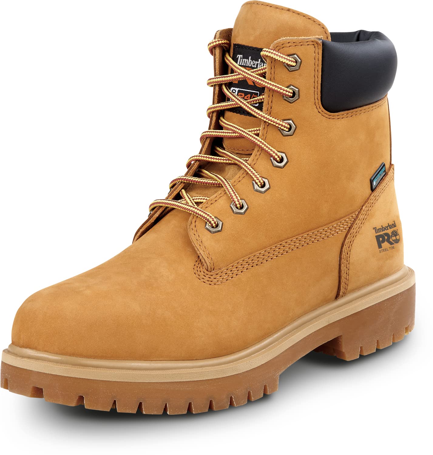 Timberland PRO 6IN Direct Attach Men's, Wheat, Steel Toe, EH, MaxTRAX Slip Resistant, WP Boot (11.0 W)