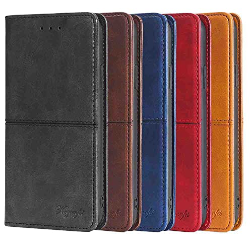 BANLEI2U Phone Cover Wallet Folio Case for Oppo Reno 2, Premium PU Leather Slim Fit Cover for Reno 2, Luxury, Red