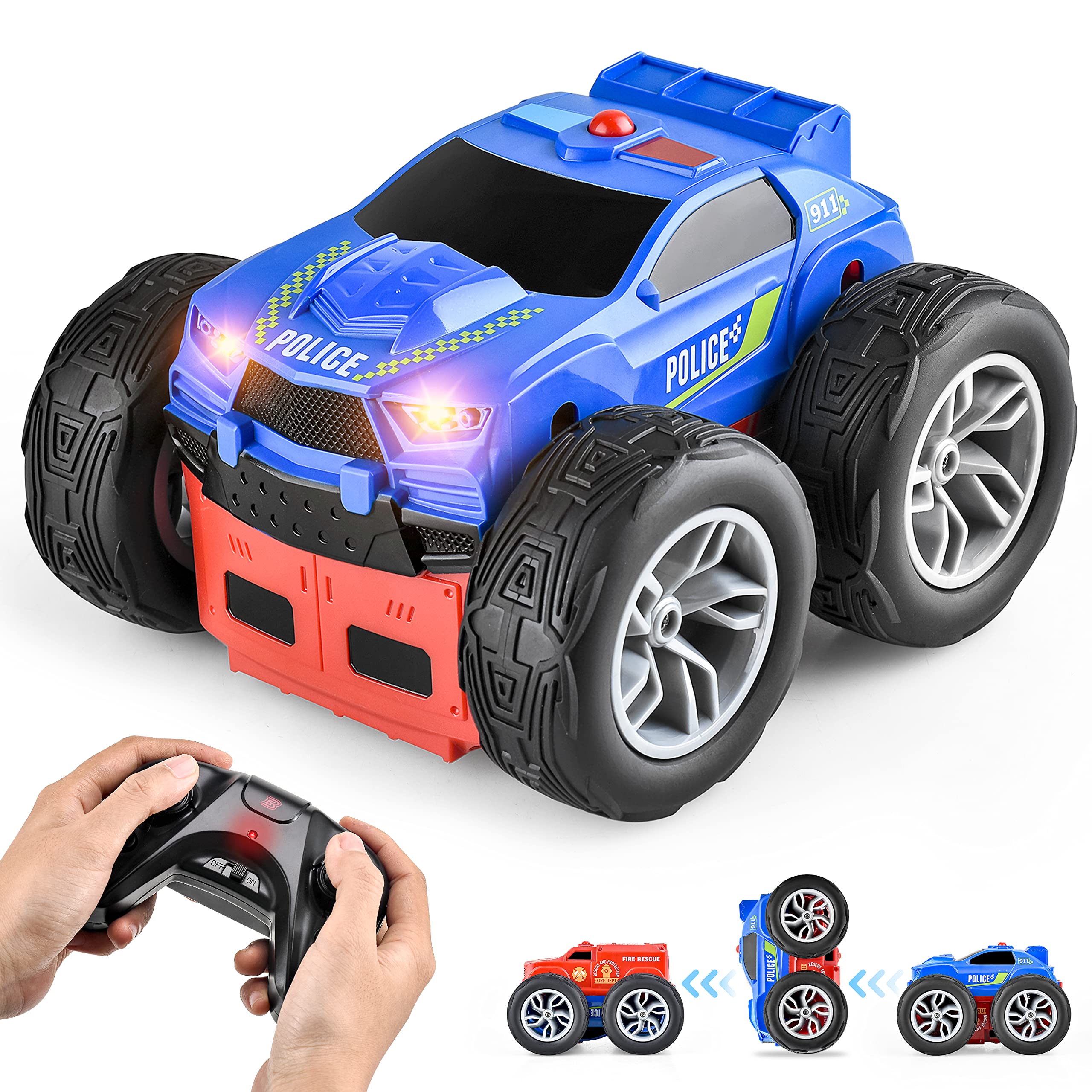 BEZGAR Spare Parts Accessories 3.7V, 800mAh Li-ion Battery (1) + USB Charger (1) TD201 2in1 Double Sided RC Stunt Car