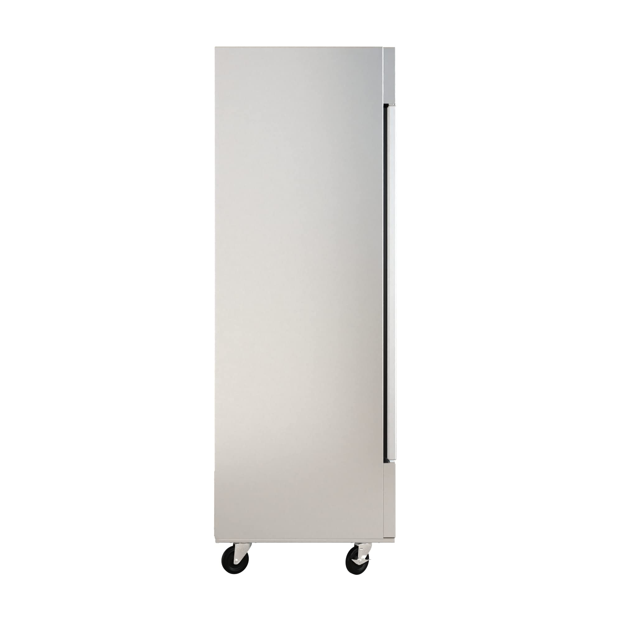 27 5/8 Inch AP-23F 20 Cu. Ft Commercial Freezer, Single Door Stainless Steel Reach-in Freezer with 3 Adjustable Shelves for Restaurants, -8°F – 0°F