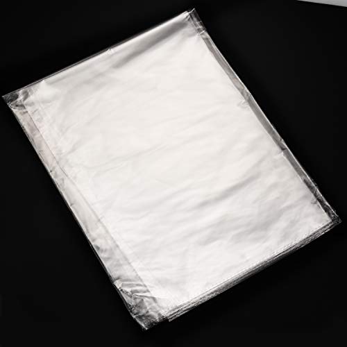 Tatuo 6 Pieces Clear Large Basket Bags 35 x 57 Inch Easter Cellophane Wrap Plastic Bag for Mother's Day Baskets Party Decorations