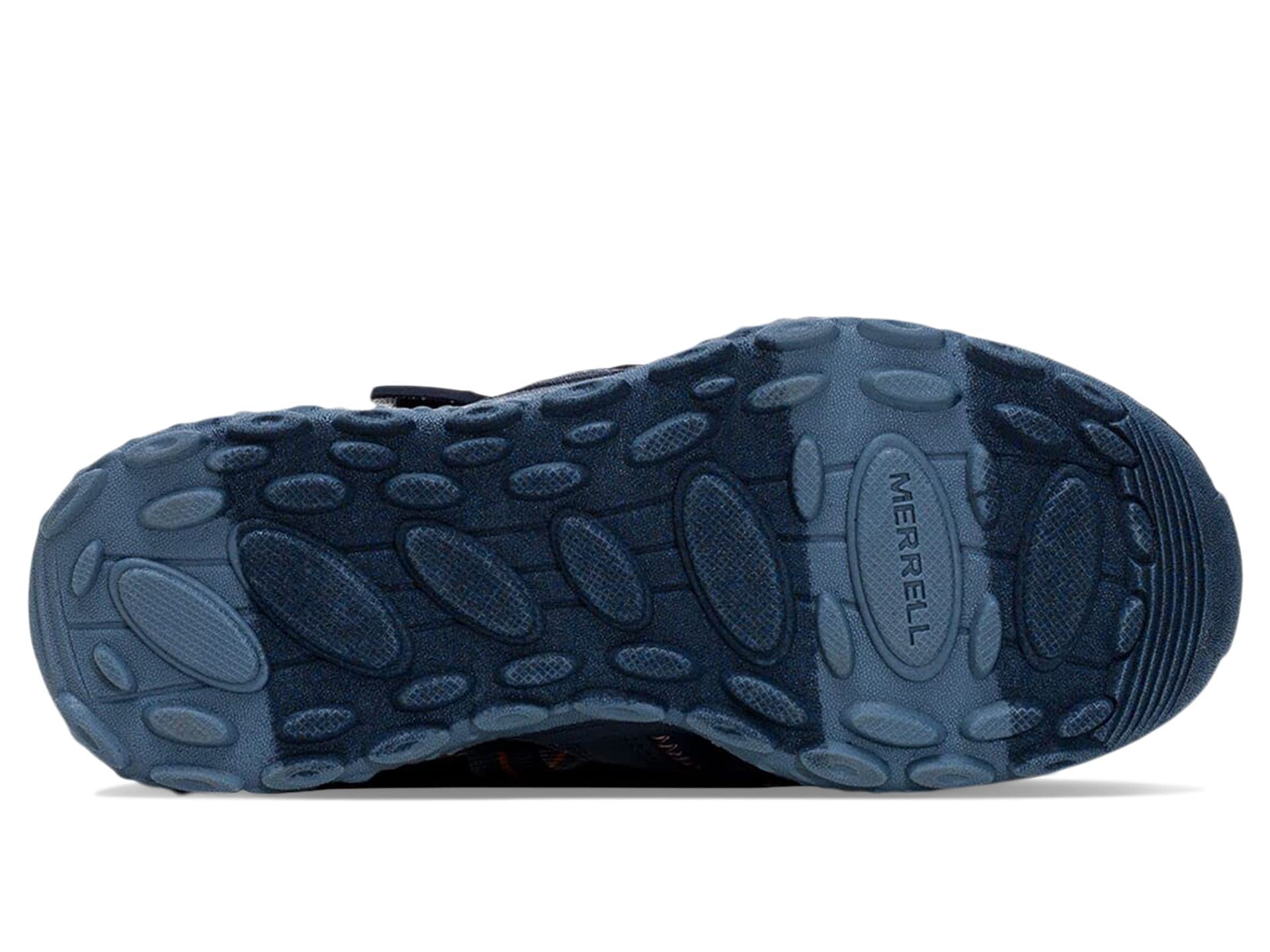 Merrell Unisex-Child Hydro 2 Sandal, Navy/Orange, 2 Big Kid