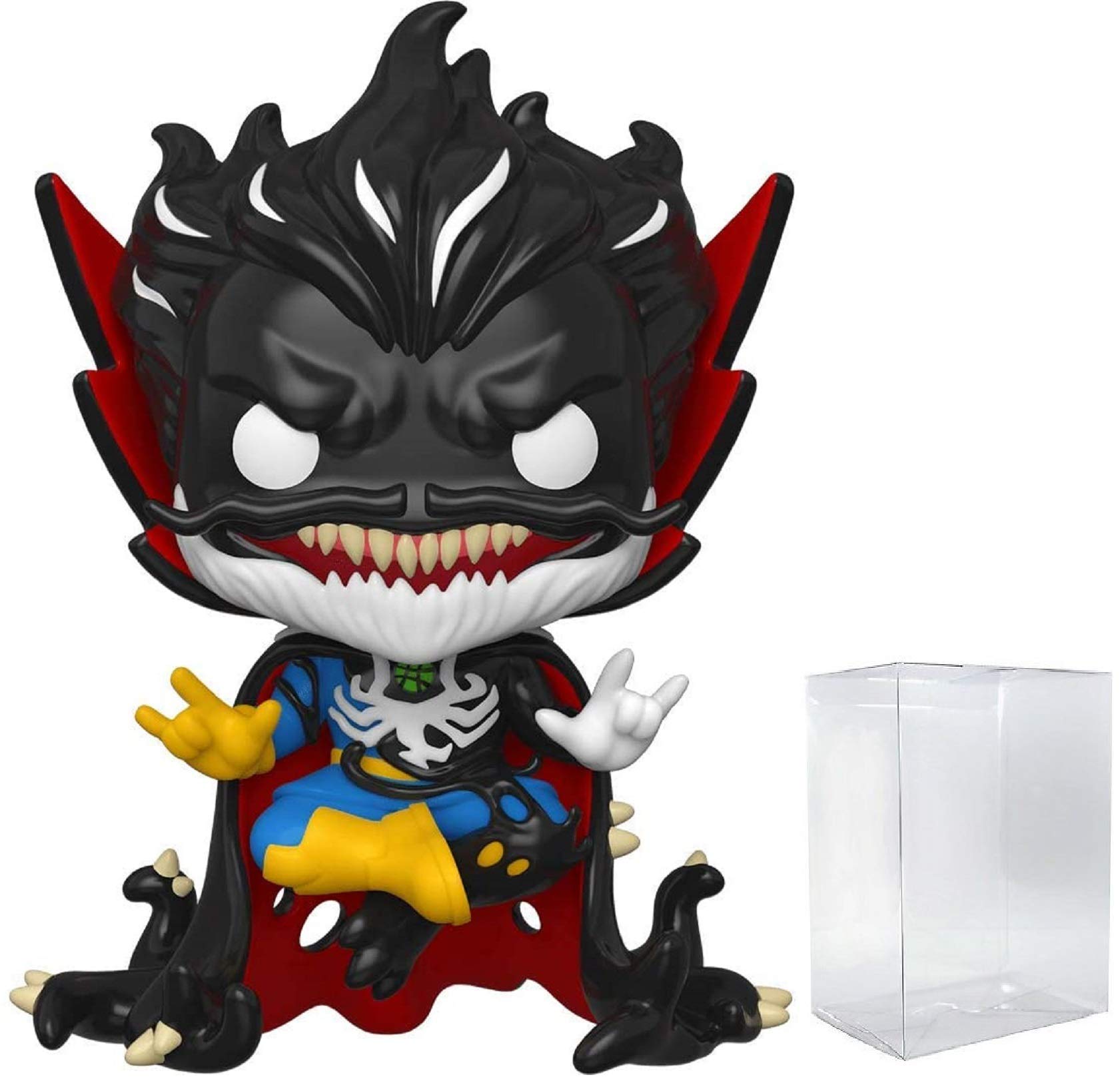 POP Marvel: Venom - Venomized Doctor Strange Funko Vinyl Figure (Bundled with Compatible Box Protector Case), Multicolor, 3.75 inches