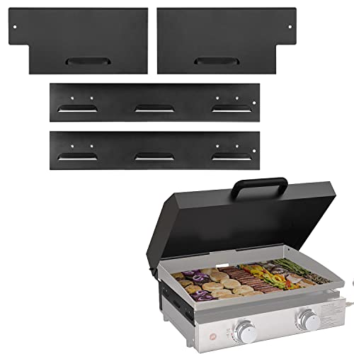 AOKEMAi Wind Guard for Blackstone 22" Griddle, Blackstone Griddle Accessories for Outdoor Cooking, Set of 4 Wind Guard, Black(Can be Used at the Same Time as the Grill Hard Cover)
