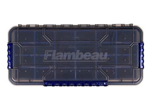 Flambeau Outdoors Zerust MAX Waterproof Crank Bank | 24 Removable Zerust Anti-Corrosion Cups, Individually Protect and Store Crankbaits, Jerkbaits, Jointed-Baits, Poppers, 14" x 6.4" x 5.3"