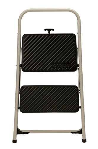 Cosco 2-Step Household Folding Step Stool, Gray