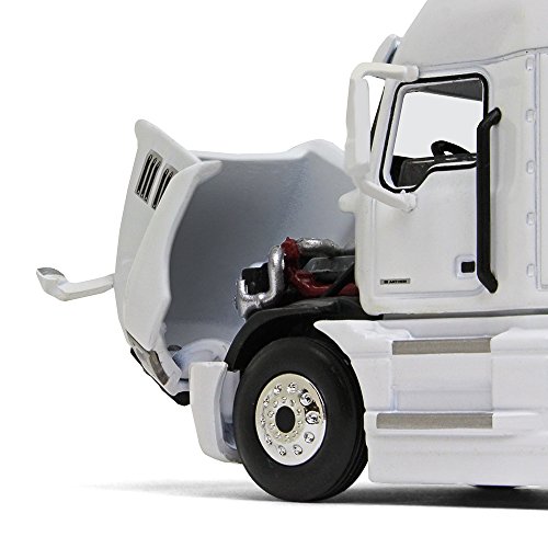 First Gear 1/64 Scale Diecast Collectible White/White Mack Anthem Sleeper Cab Tractor with 53' Trailer (#60-0367)