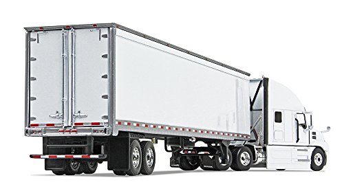 First Gear 1/64 Scale Diecast Collectible White/White Mack Anthem Sleeper Cab Tractor with 53' Trailer (#60-0367)