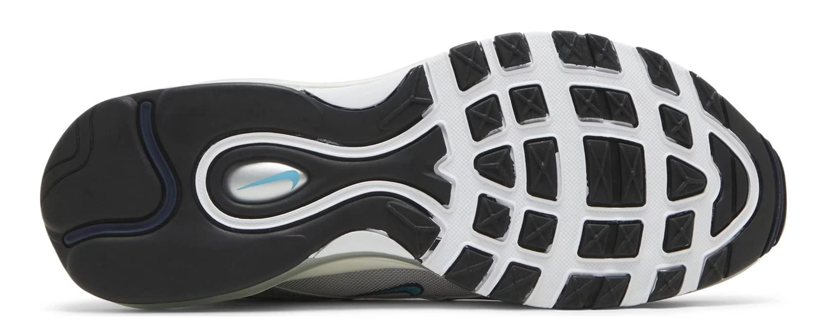 Nike Mens Air Max 97 DM0028 001 Metallic Silver/Chlorine Blue - Size 10.5