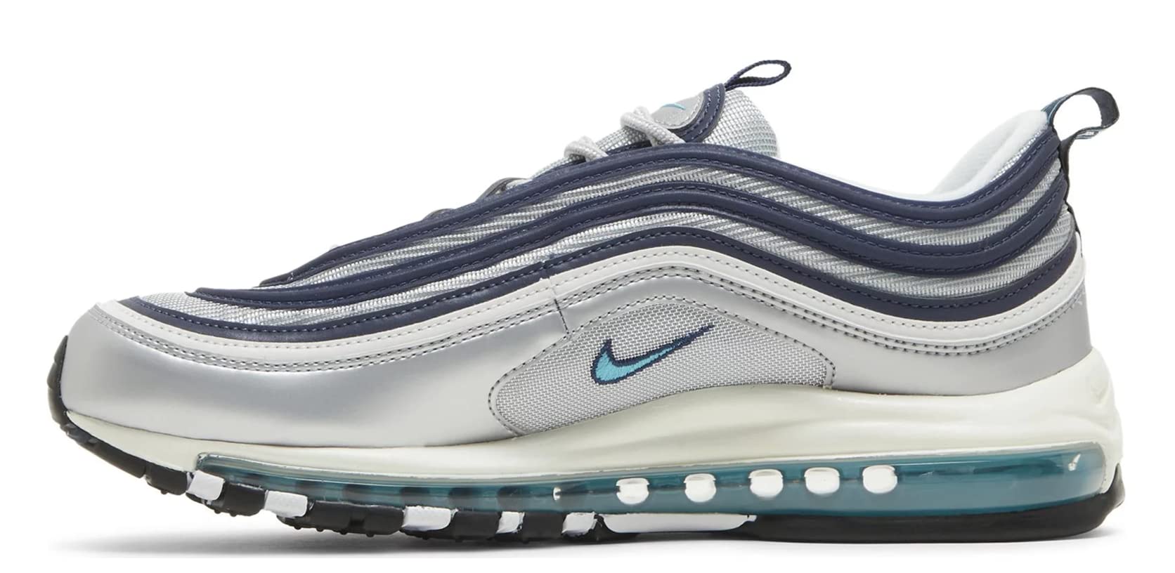 Nike Mens Air Max 97 DM0028 001 Metallic Silver/Chlorine Blue - Size 10.5