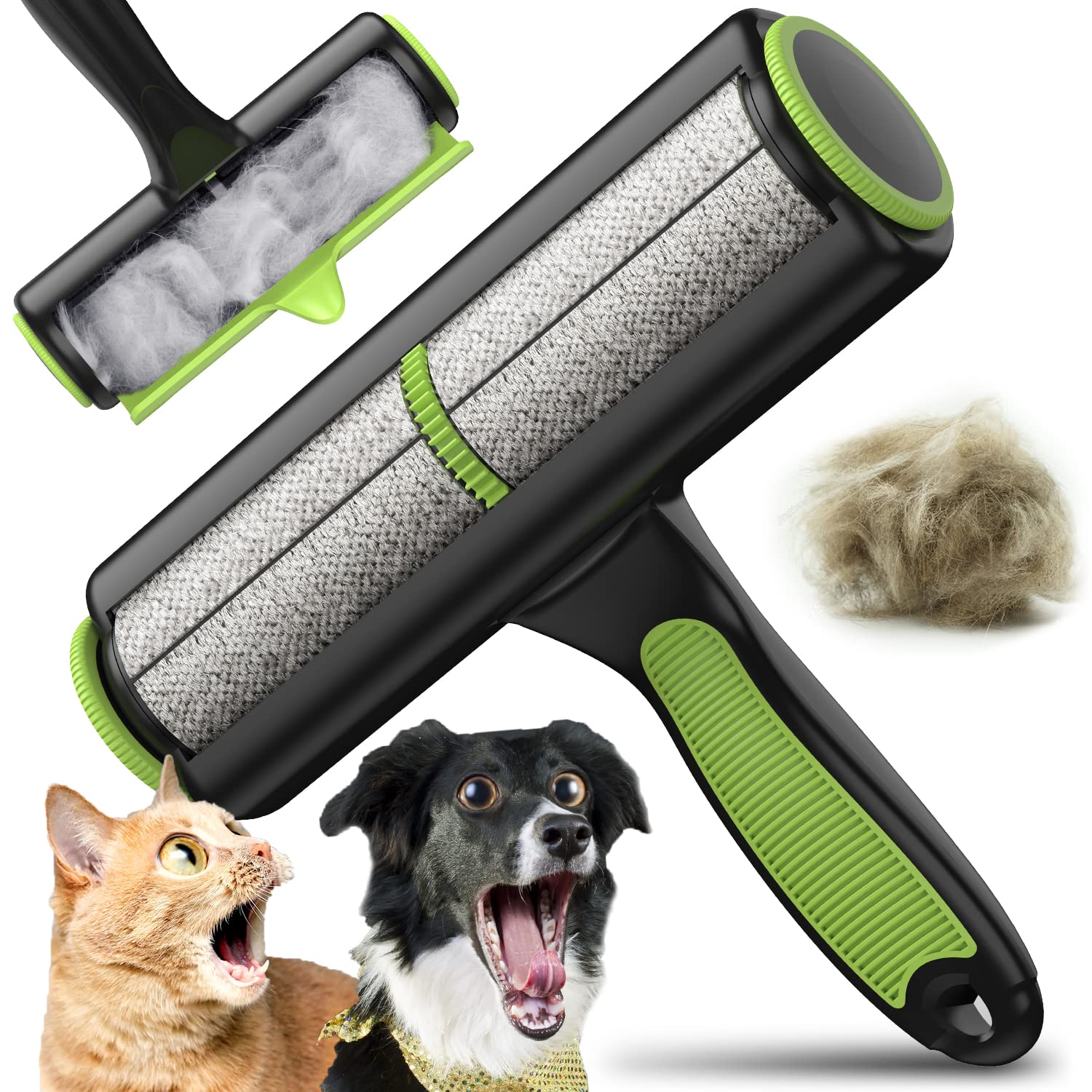 Neoflavie Pet Hair Remover Reusable Cat and Dog Hair Remover for Couch, Carpet - Upgraded Portable Lint Remover & Efficient Animal Fur Removal Tool.