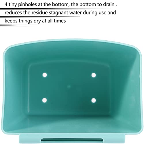 AYVANBER 6 Pack Hanging Cup Holder for Rolling cart Accessories Hooks Little Hanging Buckets Hanging Storage Bins Craft Supplies for Rolling Utility Cart Slim Storage Cart (Teal)