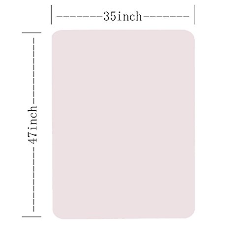 Thickest Chair Mat for Hardwood Floor - 1/8" Thick 47" X 35" Crystal Clear Chair Mat for Hard Floor, Can't be Used on Carpet Floor