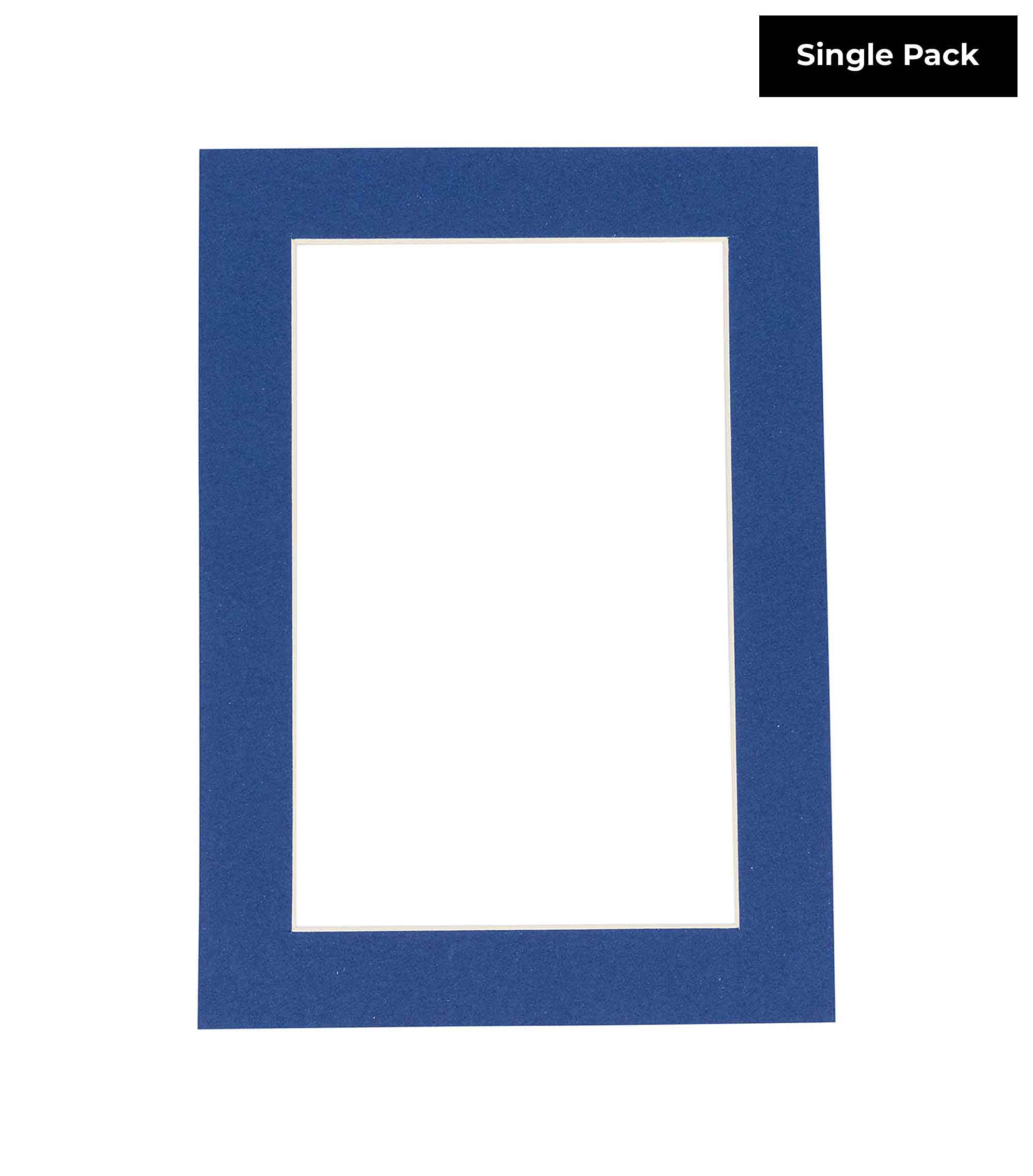 14x18 Mat Bevel Cut for 12x16 Photos - Acid Free Bottle Blue Precut Matboard - For Pictures, Photos, Framing - 4-ply Thickness