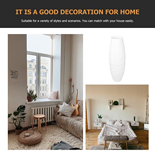Uonlytech Paper Floor Lampshade Light Accessories: Diploma Floor Lamp Shield Japanese Style Standing Lamps for Living Room Contemporary Floor Lamp Cover