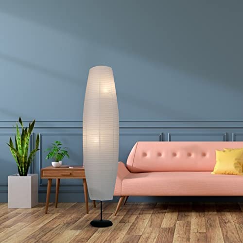 Uonlytech Paper Floor Lampshade Light Accessories: Diploma Floor Lamp Shield Japanese Style Standing Lamps for Living Room Contemporary Floor Lamp Cover