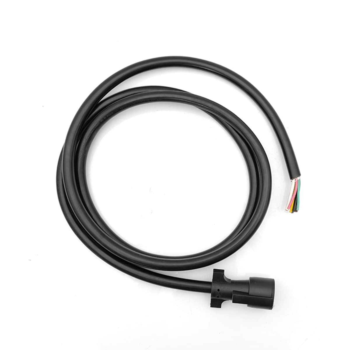 High Soar 8 ft Heavy Duty 7 Way Plug Inline Trailer Cord Trailer Connector Cable Wiring Harness Weatherproof Corrosion Resistant for Campers Caravans RV Food Vans