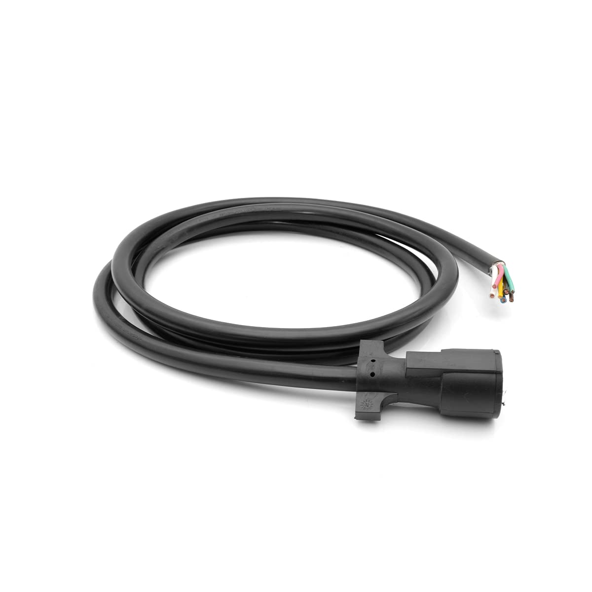 High Soar 8 ft Heavy Duty 7 Way Plug Inline Trailer Cord Trailer Connector Cable Wiring Harness Weatherproof Corrosion Resistant for Campers Caravans RV Food Vans