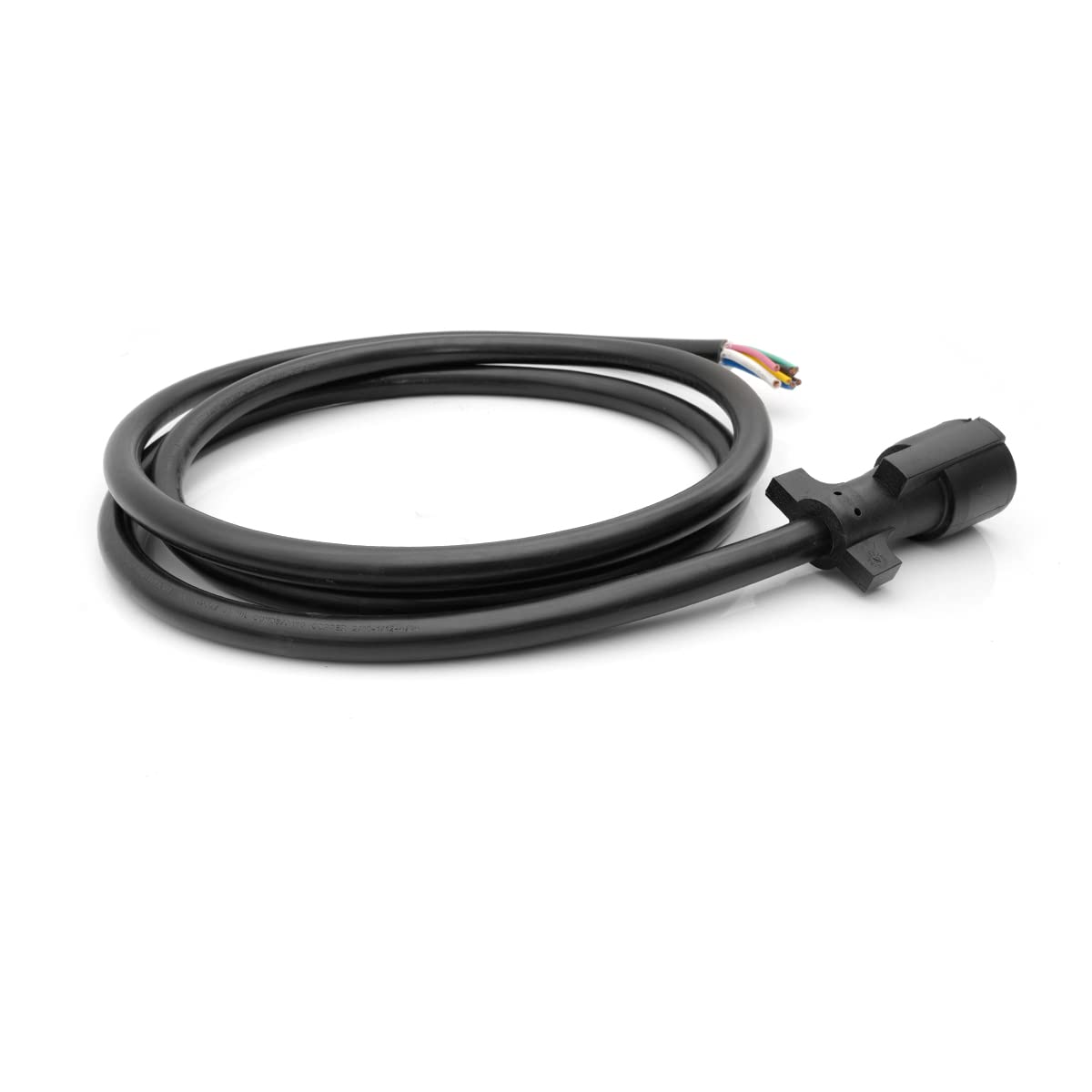 High Soar 8 ft Heavy Duty 7 Way Plug Inline Trailer Cord Trailer Connector Cable Wiring Harness Weatherproof Corrosion Resistant for Campers Caravans RV Food Vans