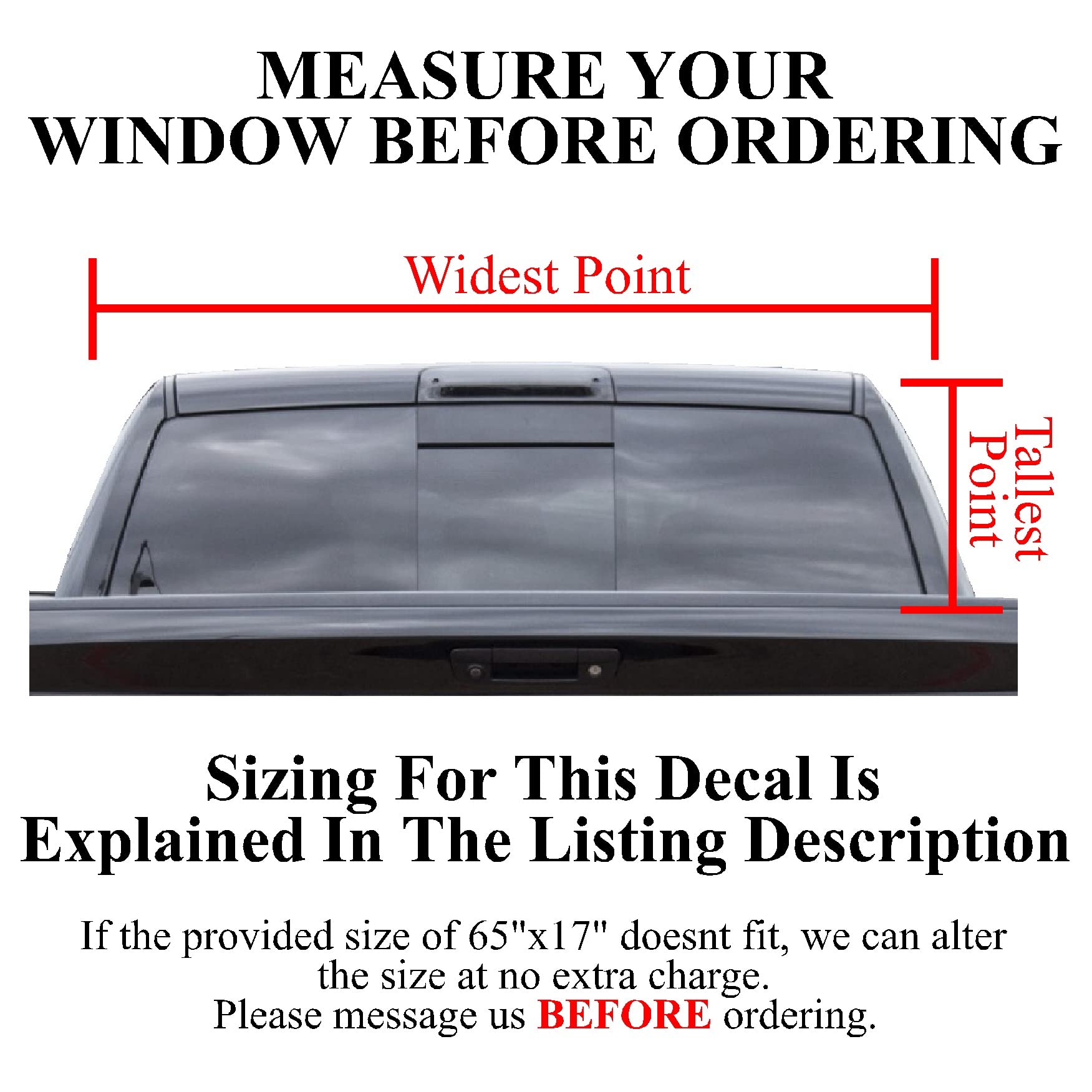GRAPHIX EXPRESS Truck Back Window Graphics - Black and White American Flag Decal (P531 - Patriotic USA Flag - Universal See Through Rear Window Vinyl Wrap - Full Window Decals for Trucks