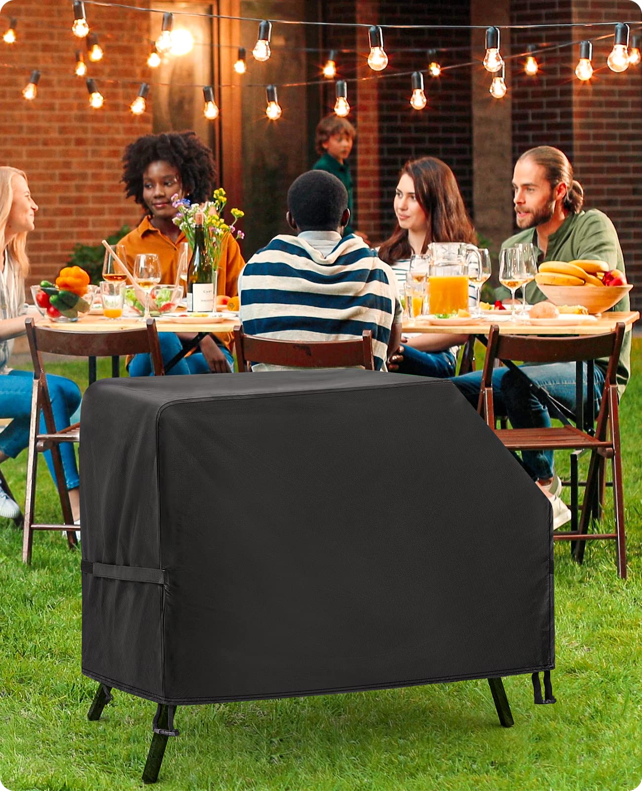 Homenote Griddle Cover for Blackstone 22 inch 17 inch with Hood and Stand, Grill Cover Waterproof Windproof Weather Resistant for Outdoor, BBQ, Grilling, Camping
