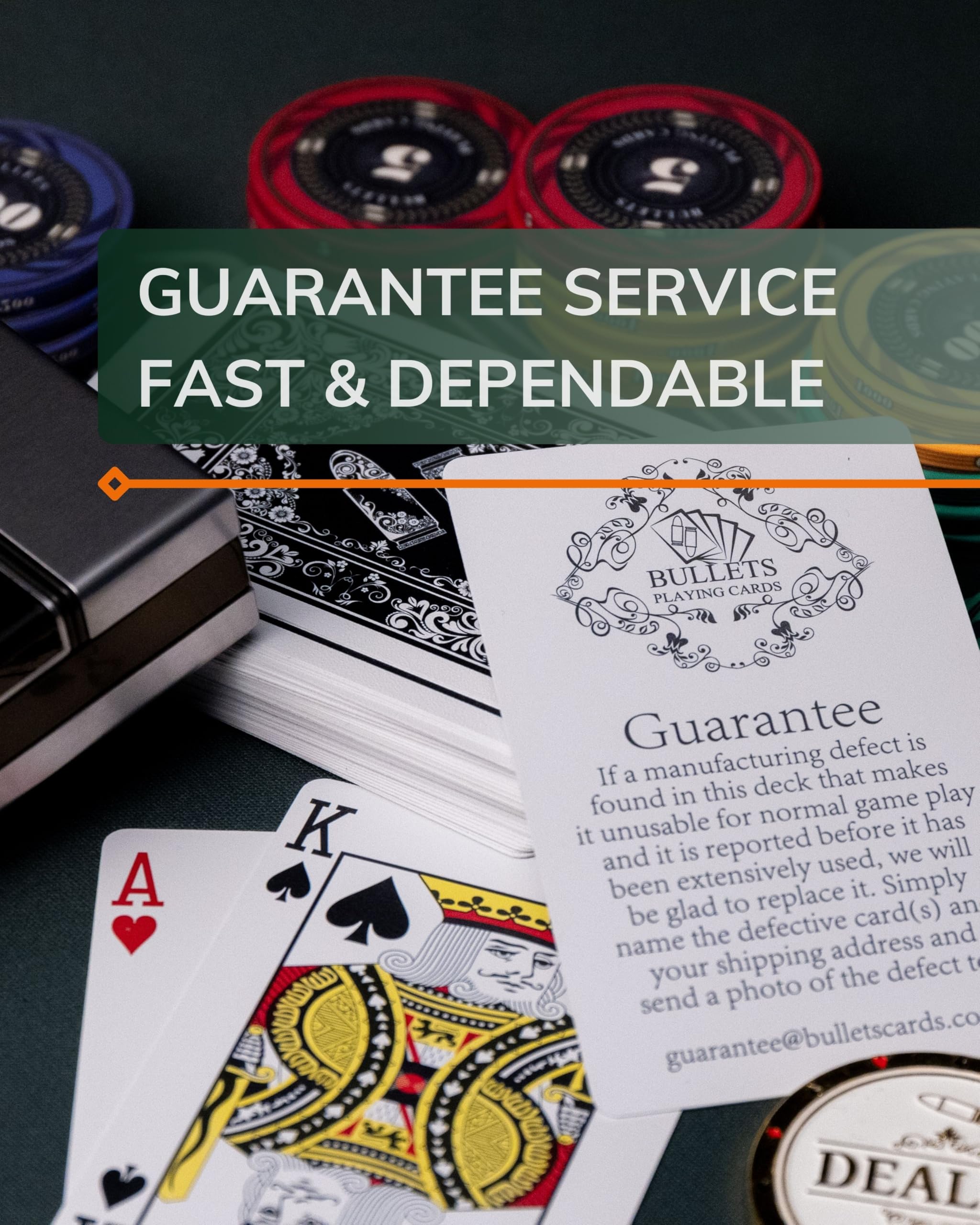 Bullets Playing Cards, Backpacker Playing Cards, Plastic Playing Cards in Aluminium Box with Rules for 5 Backpacker Games, Including Cut-Card