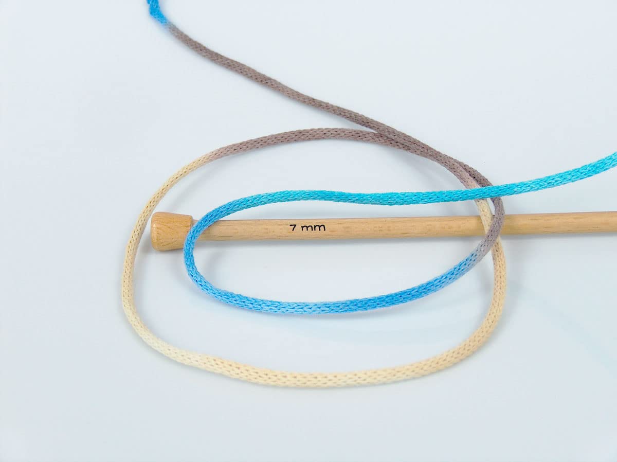 250 gr ICE YARNS Macrame VISCOT Color 3MM (60% Cotton 40% Viscose) Yarn Blue Shades Brown Shades Cream