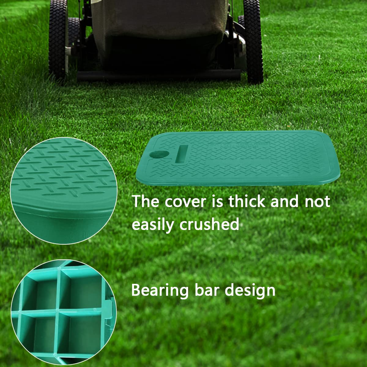 12x17 Valve Box Cover Lid Sprinkler Valve Box Lid Replacement Rectangular for Outside Irrigation